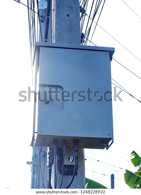 Lighting Control Box Mounted On Pole Stock Photo 1248228922 | Shutterstock