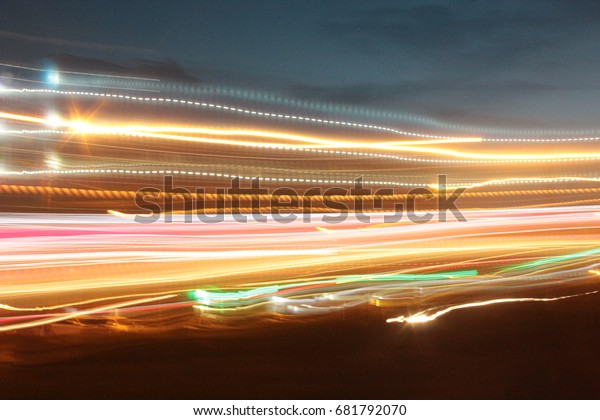Lighting Effect Lines Motion Abstract Concept Stock Photo 681792070 ...