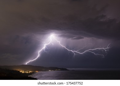 Lightning Out Sea Stock Photo 1079409659 | Shutterstock