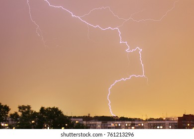 Lightning Flash Sky Stock Photo 761213296 | Shutterstock