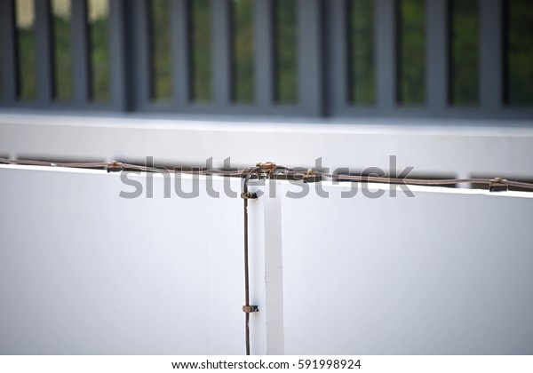 Lightning Protection System Lightning Protection Components Stock Photo ...