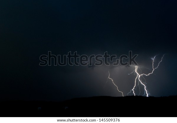 Lightning Thunderstorm Stock Photo 145509376 | Shutterstock