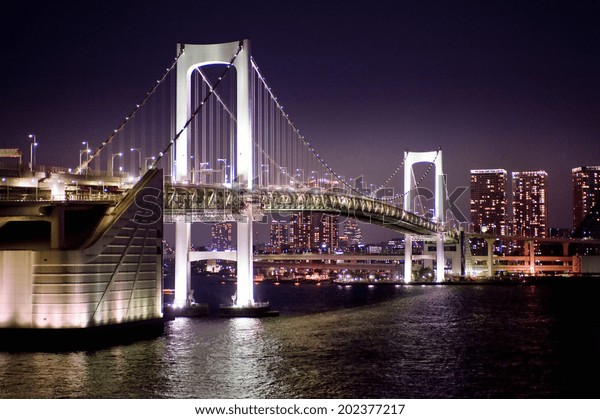 Lightup Rainbow Bridge Stock Photo 202377217 | Shutterstock