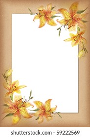 Floral Frame Text Photo Stock Illustration 61078207