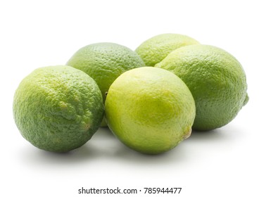 Limes Top View Isolated On White Stock Photo 785944504 | Shutterstock