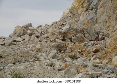 Andesite Rock Limestone Mining Stock Photo (Edit Now) 614348900