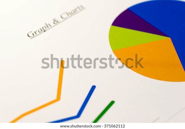 Line Graph Pie Chart Stock Photo 371062112 | Shutterstock