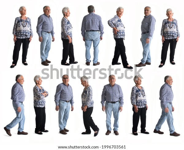 Line Various Pose Same Couple On Stock Photo 1996703561 | Shutterstock