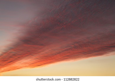 Linear Clouds Sunset Stock Photo 112882822 | Shutterstock