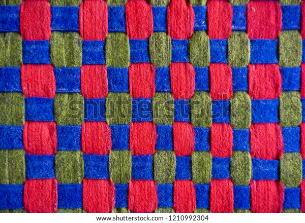 Lined Carpet Texture Mat Multicolor Wallpaper Stock Photo 1210992304 ...