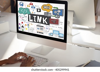 Link Connection Network Technology Html Concept Stock Photo 405299941 ...