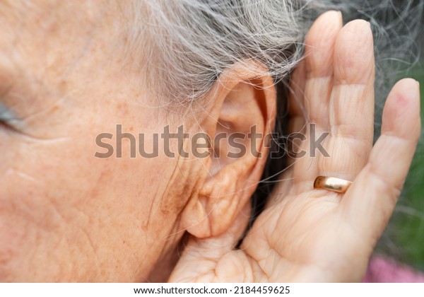 Listening Problems Hand Behind Ear Hear Stock Photo 2184459625 ...