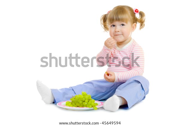Little Girl Grapes Isolated Stock Photo (Edit Now) 45649594 Little Girl Grapes Isolated Stock Photo (Edit Now) 45649594