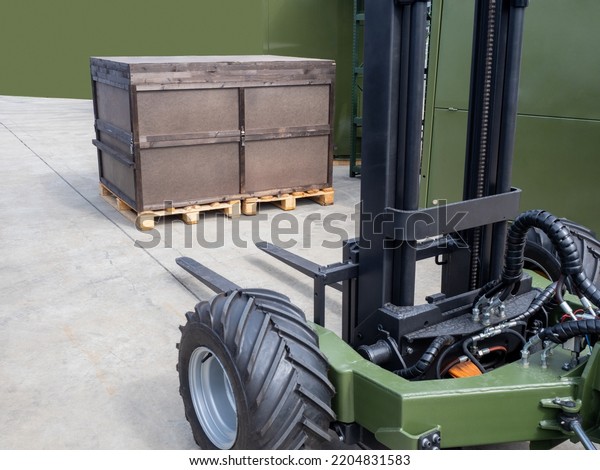 Loading Unloading Process Fragment Forklift Forklift Stock Photo ... Loading Unloading Process Fragment Forklift Forklift Stock Photo ...