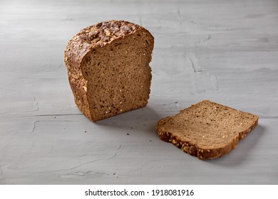 Loaf Bread Grey Background Copy Space Stock Photo 1918081916 | Shutterstock