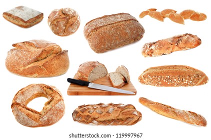 Loaf Breads Front White Background Stock Photo 119997967 | Shutterstock