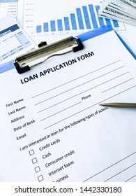 Loan Application Form Document Graph On Stock Photo 1442330180 ...