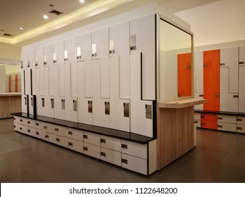 Fitness Center Locker Room Lockers Stock Photo (Edit Now) 2012908931