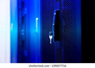 Locking Device Supercomputer Safety Network Security Stock Photo ...