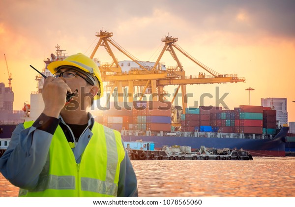 Logistics Engineer Working Stock Photo (Edit Now) 1078565060