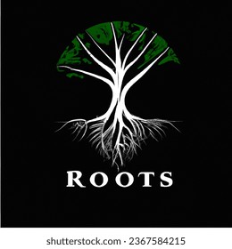 Logo Vector Elegant Tree Roots AI-generated image 2332661423 | Shutterstock