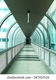 Long Empty Corridor Between Building Stock Photo 347337524 | Shutterstock
