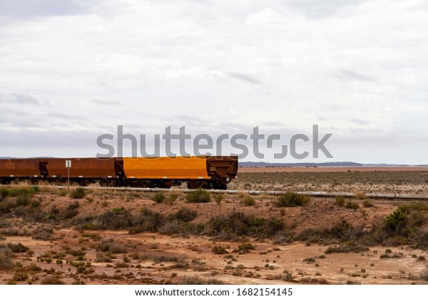 Long Goods Train Carring Empty Wagons Stock Photo 1682154145 | Shutterstock