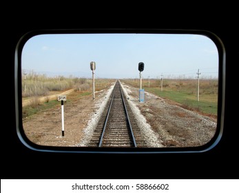 Long View Back Train Stock Photo (Edit Now) 58866602
