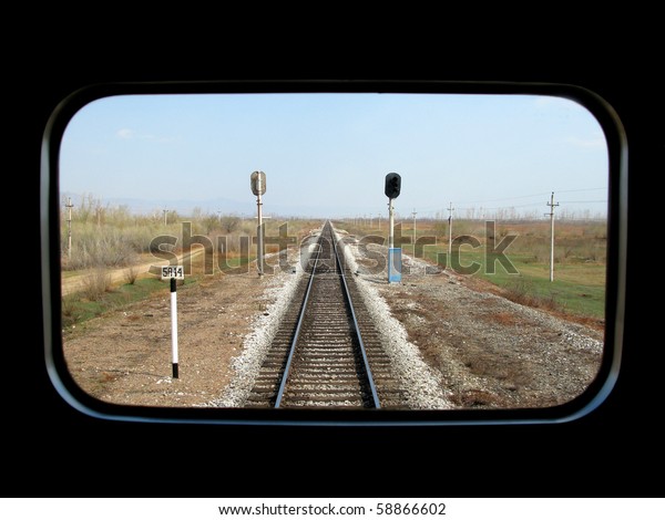 Long View Back Train Stock Photo (Edit Now) 58866602