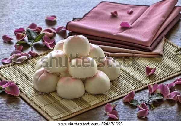 Longevity Buns Prepared On Table Wrap Stock Photo 324676559 | Shutterstock