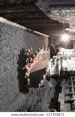 Longwall Mining Shearer Two Rotating Cutting Stock Photo (Edit Now ...
