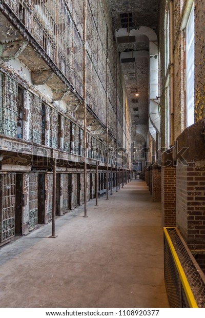 Looking Down Old Prison Tier Alleyway Stock Photo 1108920377 | Shutterstock