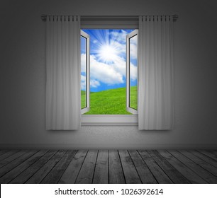 Looking Outside Open Window Stock Photo 1026392629 | Shutterstock
