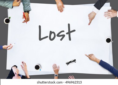 Lost Failure Missing Solution Concept Stock Photo 496962313 | Shutterstock