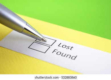 Lost Found Lost Stock Photo 532883860 | Shutterstock