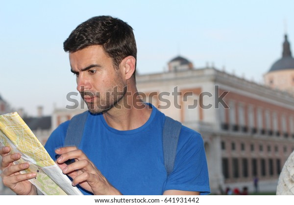 Lost Tourist Using Map During Vacation Stock Photo 641931442 | Shutterstock