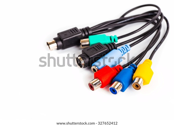 Lots Plugs Different Computer Cords Stock Photo (Edit Now) 327652412