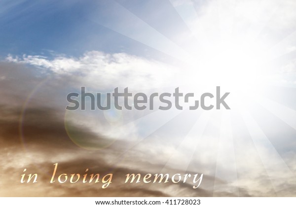 Loving Memory Mourning Background Stock Photo (Edit Now) 411728023