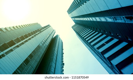 Low Angle Look Perspective View Modern Stock Photo 1151870549 ...