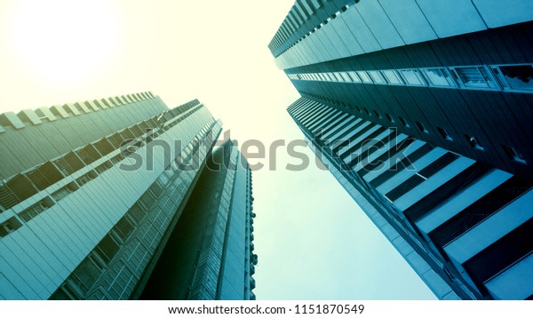 Low Angle Look Perspective View Modern Stock Photo 1151870549 ...