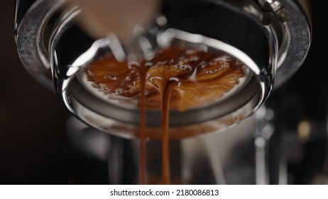 Low Angle Pulling Espresso Shot Naked Stock Photo 2180086813 | Shutterstock