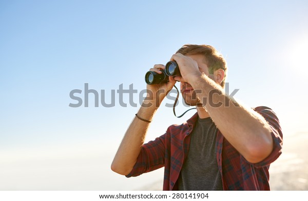 Low Angle View Young Man Looking Stock Photo 280141904 | Shutterstock