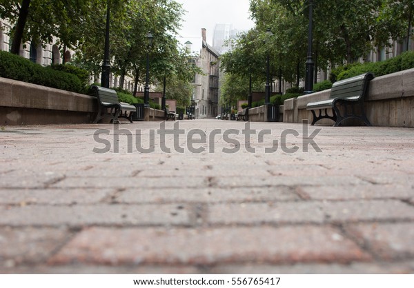 Low Point View Looking Down Brick Stock Photo (Edit Now) 556765417
