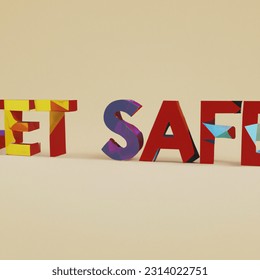 Modern Safety-themed Collage Letters Safety Symbols AI-generated image ...