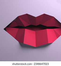 Low Poly 3d Image Barcode Shape AI-generated image 2408461553 ...