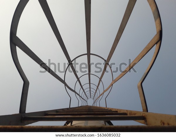 Lower View Ladder Boiler Stack Air Stock Photo 1636085032 | Shutterstock