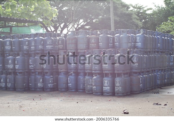 Lpg Gas Bottle Stack Ready Sell Stock Photo (Edit Now) 2006335766