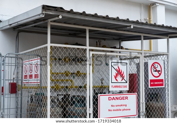 Lpg Supply System Zone That Dangerous Stock Photo (Edit Now) 1719334018