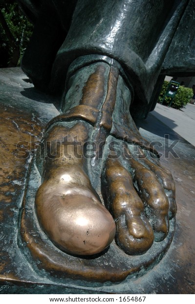 Lucky Toe Statue Split Croatia Stock Photo (Edit Now) 1654867