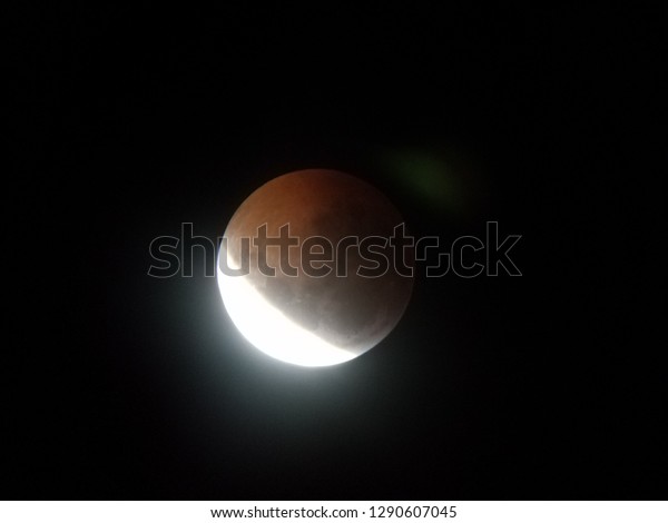 Lunar Eclipse Moon Earths Shadow Stock Photo 1290607045 | Shutterstock